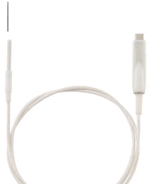 Flexible Pt100 immersion and penetration probe (digital)