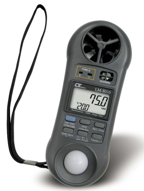 4 in 1 Anemometer (CMM, CFM), Temperature, Humidity - LM8010