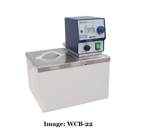WiseCircu, Digital Circulated water Bath with Flat Lid (6 Litre) - WCB