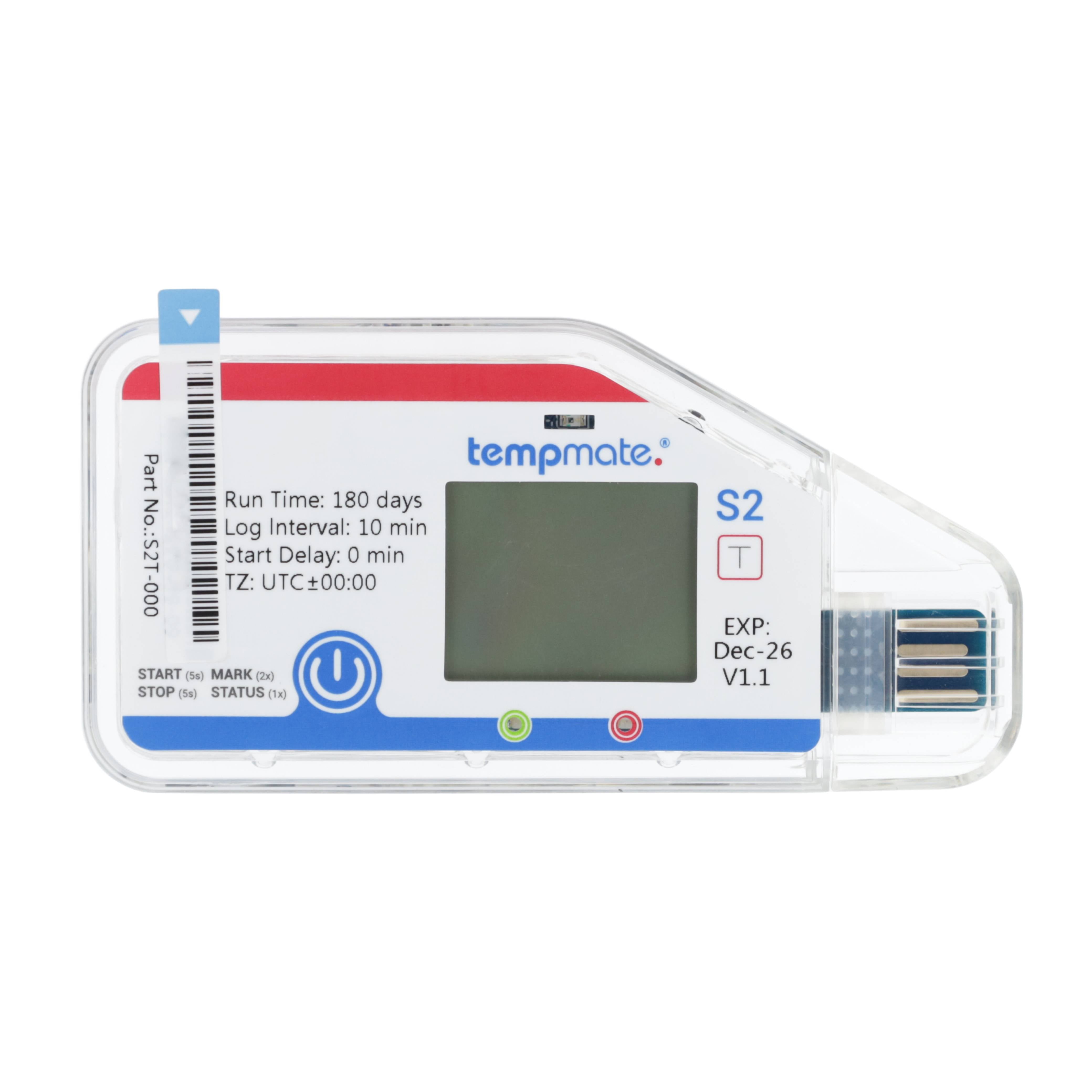 Tempmate -S2 Single-Use Temp Data Logger